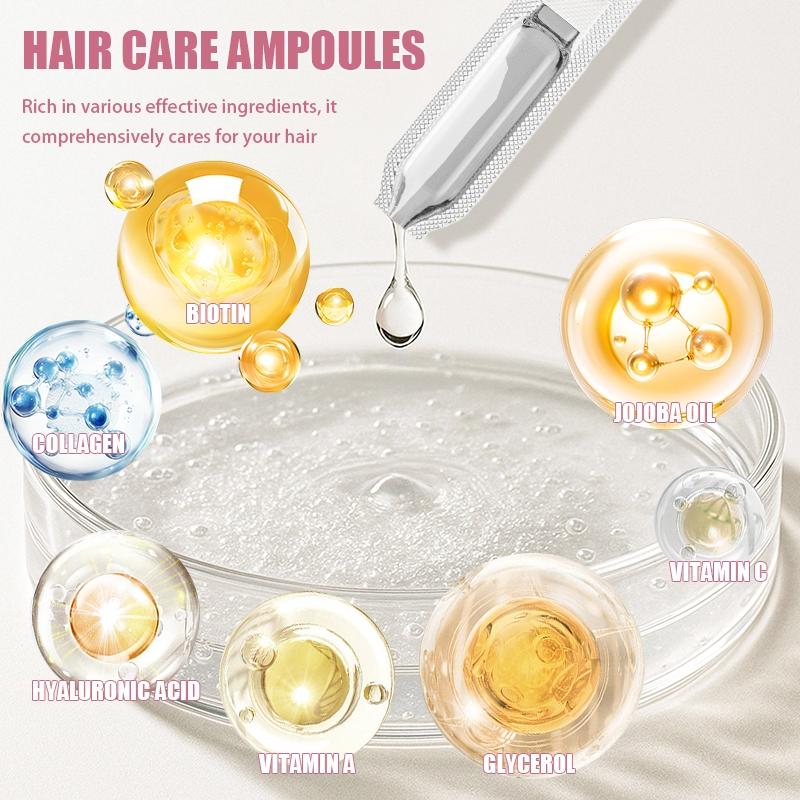Rozino Biotin Collagen Hair Serum Ampoules 1.5ML X 10, Dual Effect Hair ...