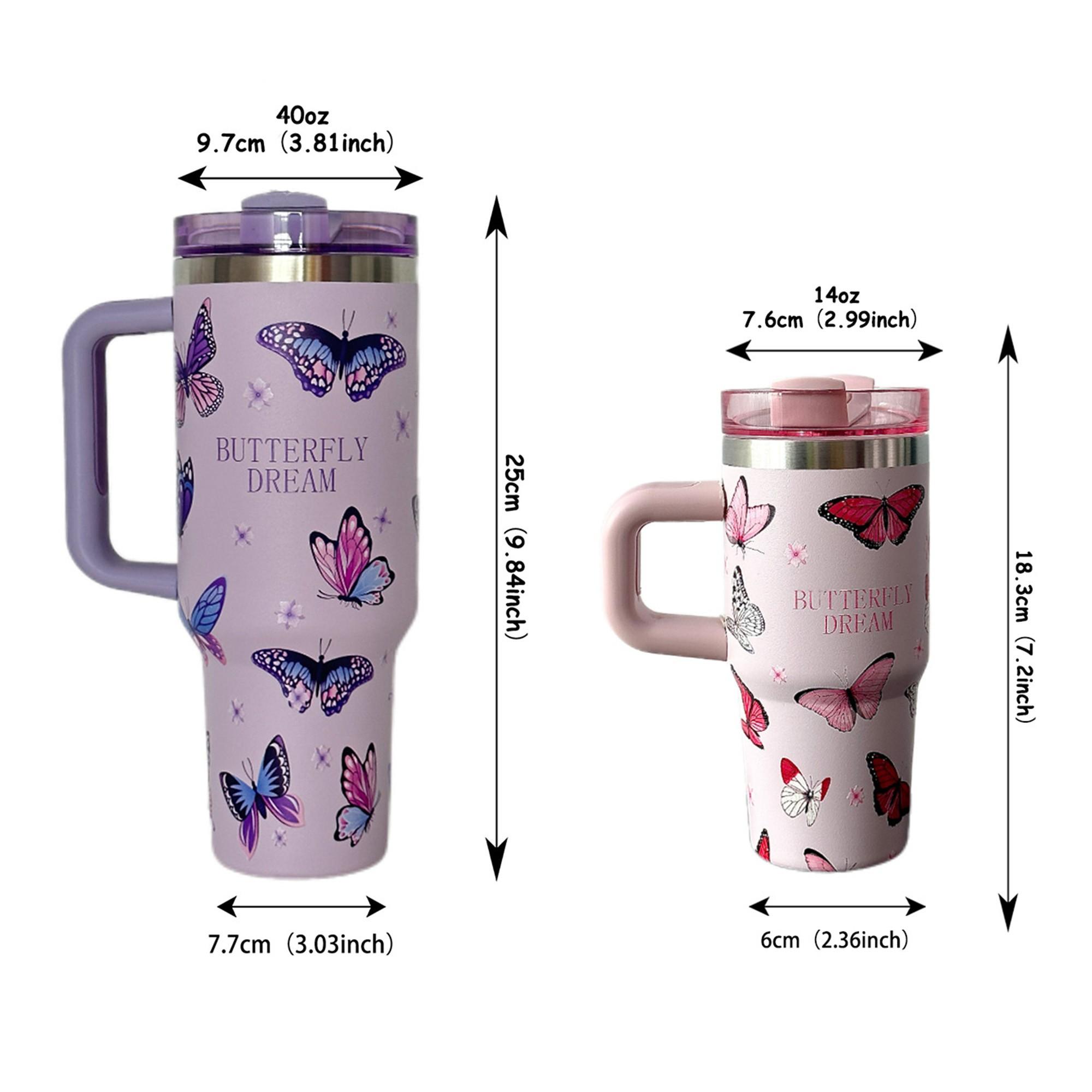 1200ML Stainless Steel Cup with Handle, Insulated Vacuum Bottle, Travel ...