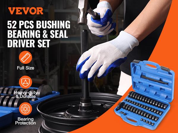 VEVOR 52PCS Custom Bushing Bearing Seal Driver Set, Transmission Wheel ...