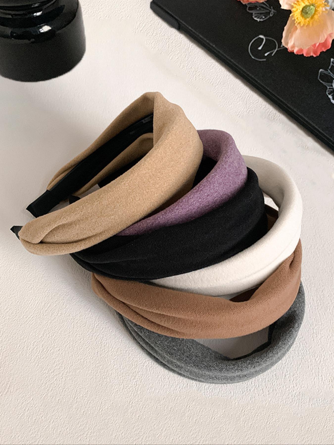 Women's Soft Wide-Band Hairband, Vintage Style High-Top Headwear for ...