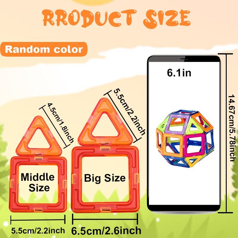 Magnetic Building Blocks Toy, Stem Early Education, Construction Magnet ...