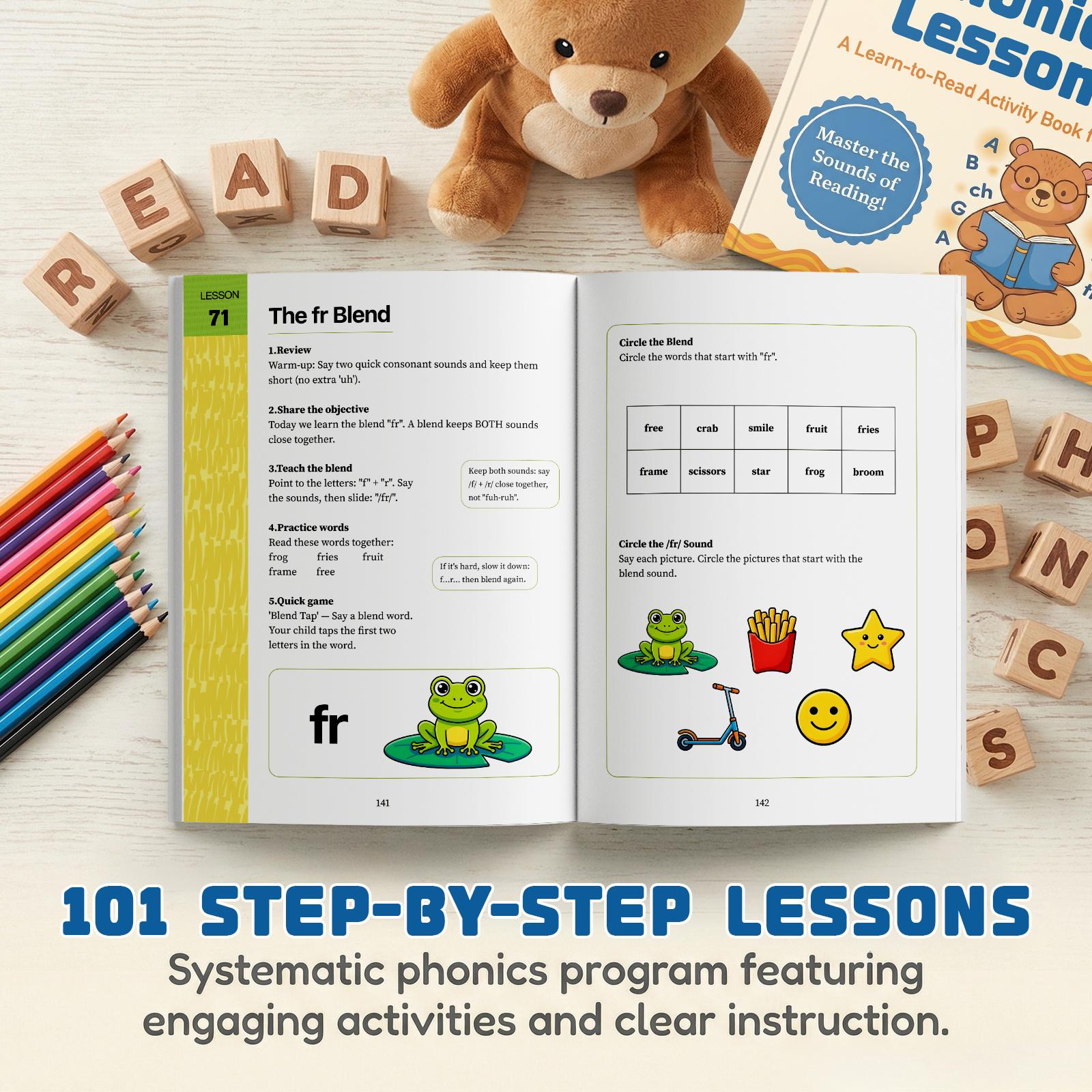 101 Fun Phonics Lessons: Learn-to-Read Activity Book – Systematic ...