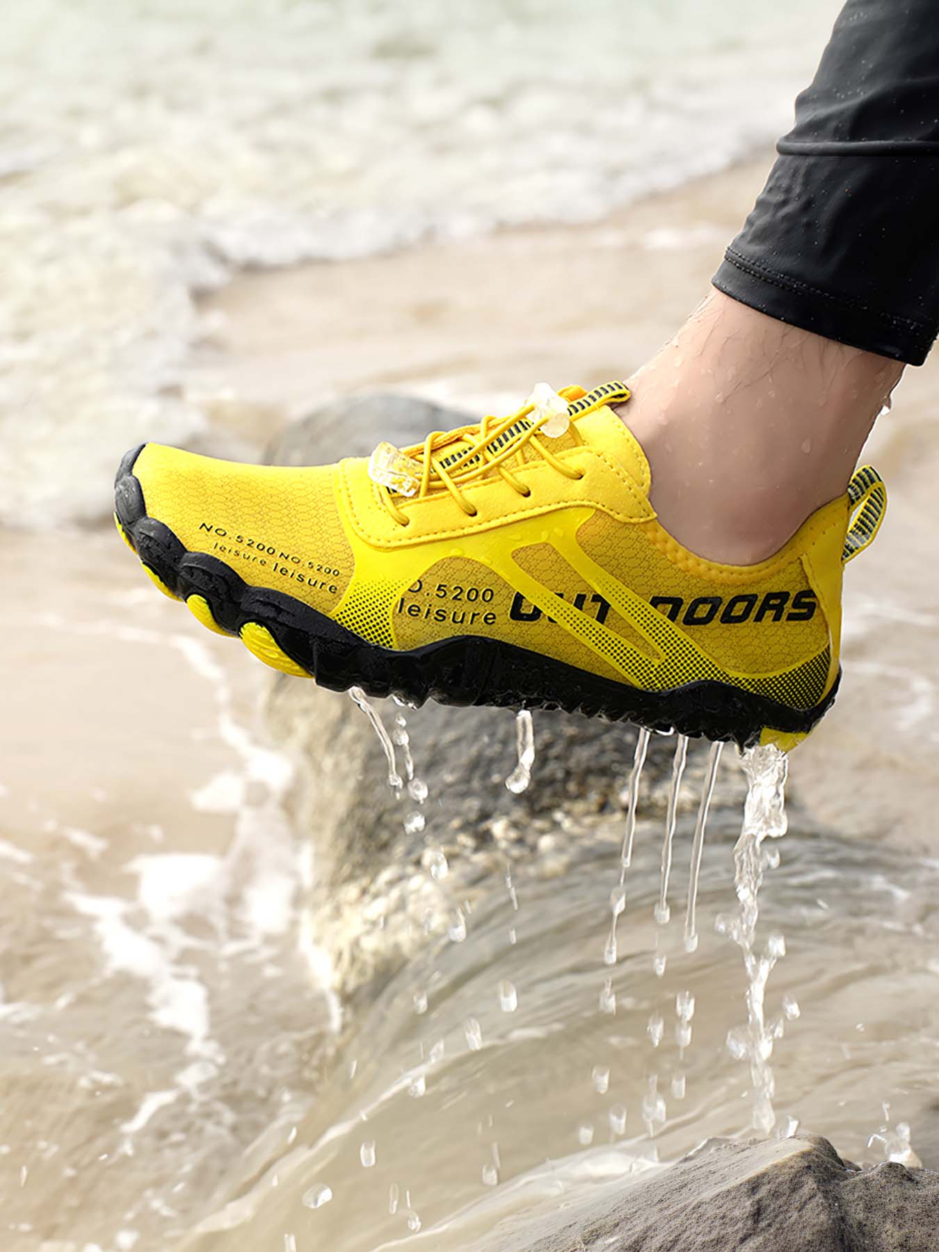 Unisex water shoes and wading shoes, quick-dry beach swim shoes for men ...