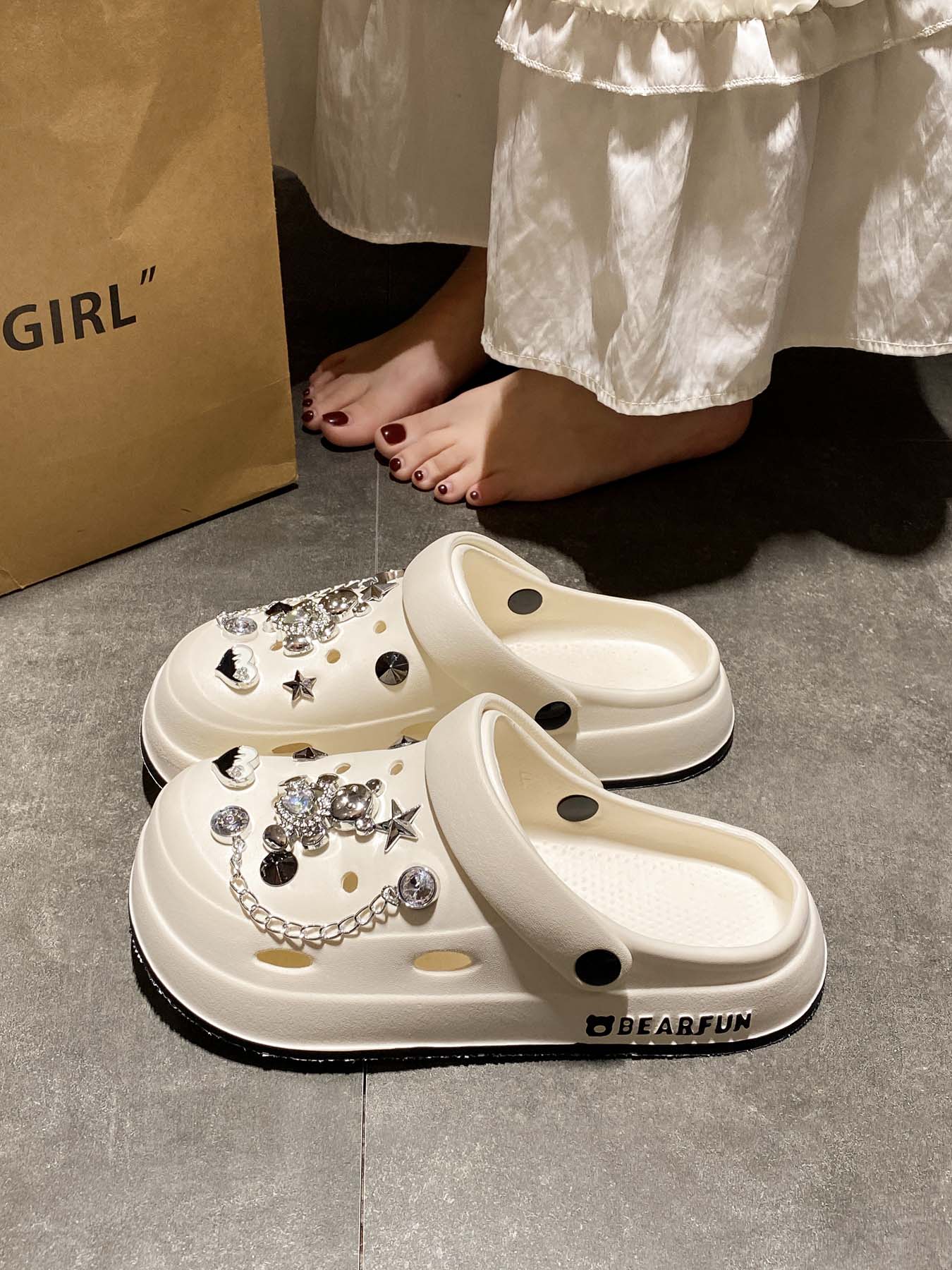 Fashionable Eva Slippers Sandals for Women, Cute Cartoon Design ...
