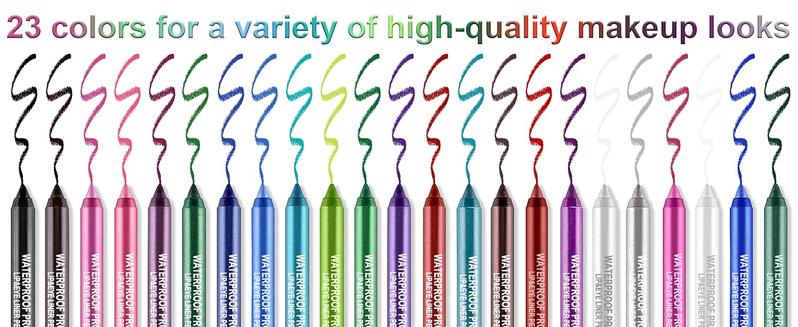 【Holiday Haul】15Colorful Eyeliner Pen Set, Colors Eye Shadow Pencil ...