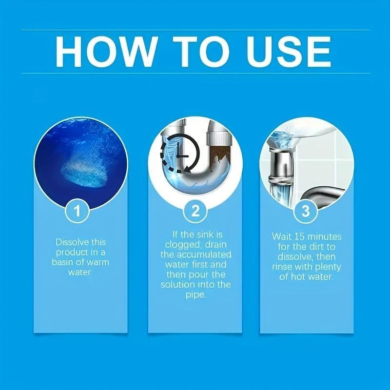 12pcs Drain Cleaning Tablets, Effortless Toilet, Sink & Sewer ...
