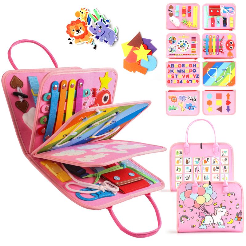 Busy Board Montessori Toy, 1 Count Preschool Activities For Learning ...