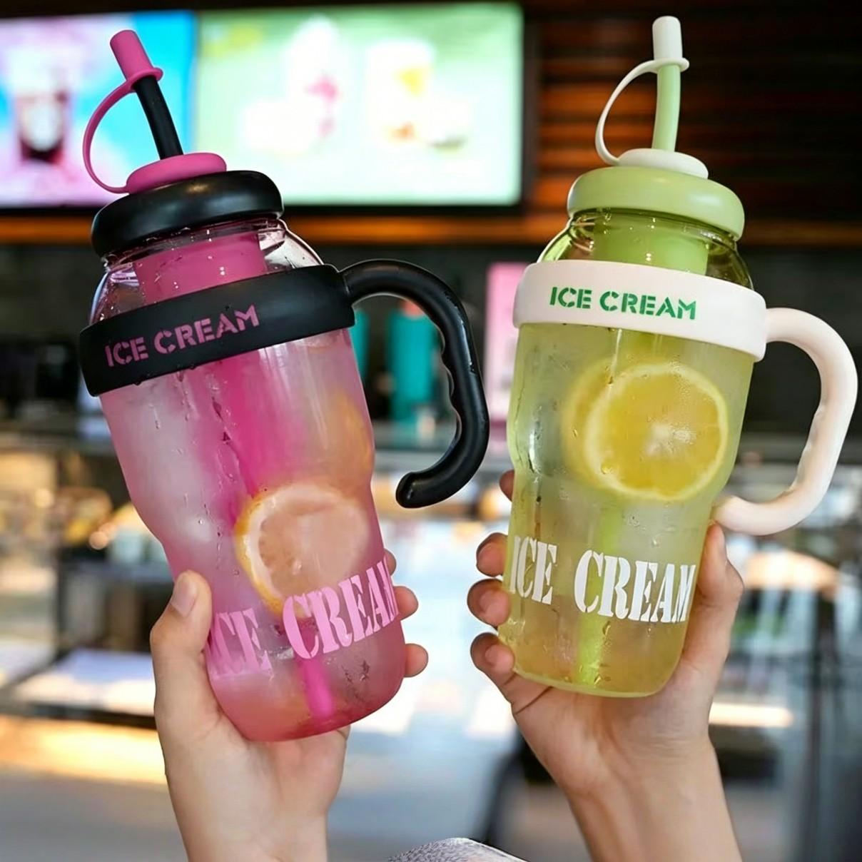 Large Capacity Water Bottle, Summer High-Value Straw Cup, Portable ...