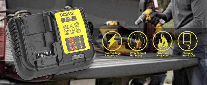 20V Charger Replace for Dewalt 20V Max Battery Charger DCB115, 101, 105 ...
