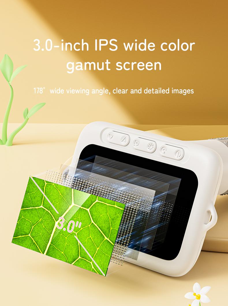 INSKAM Upgraded 3 Inch IPS Screen, 1000x Magnification, Handheld ...