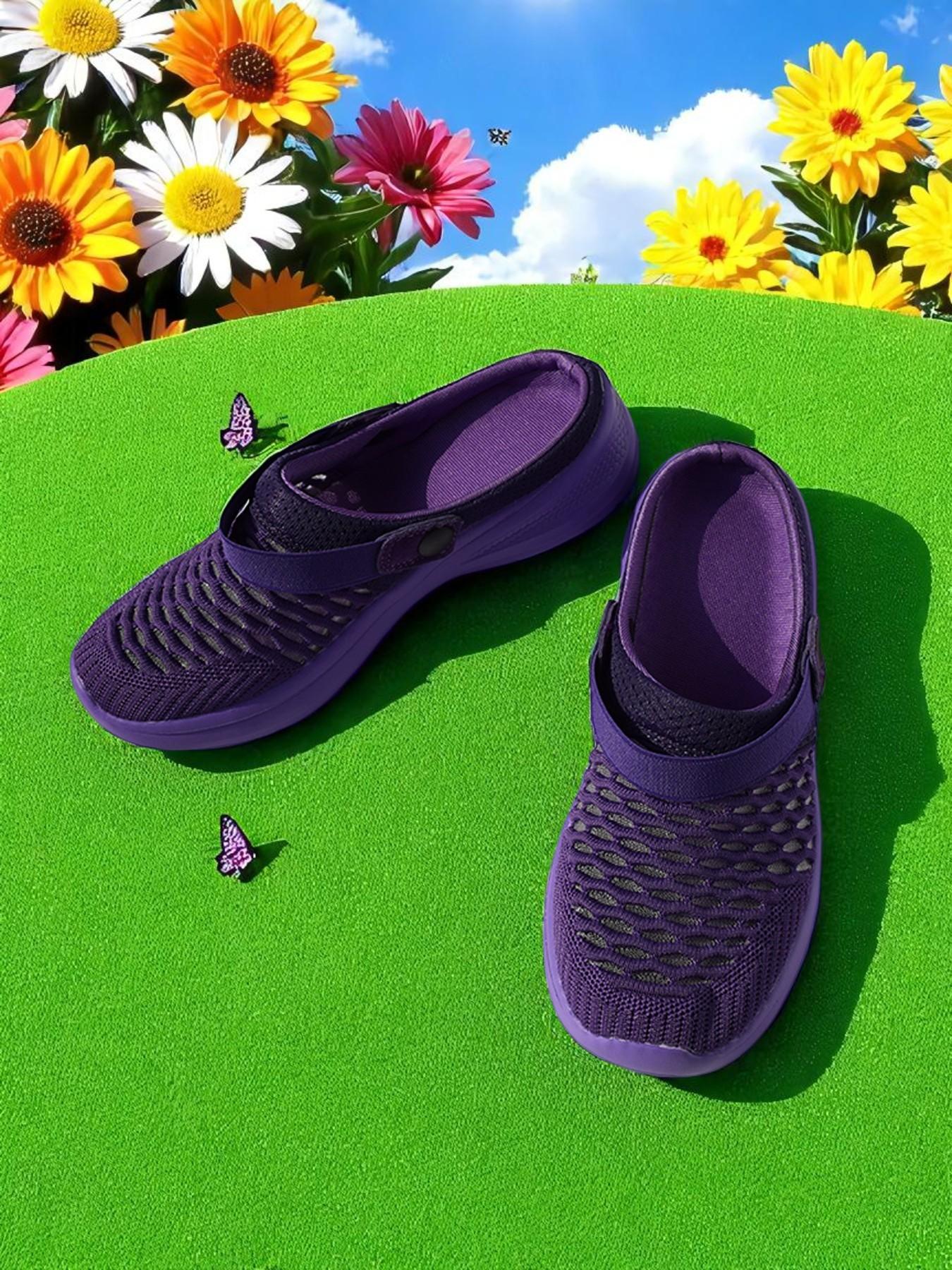 Women's Sporty Breathable Mesh Walking Shoes, Casual Comfortable Slip ...