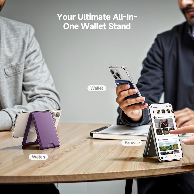 Minisopuru MagSafe Wallet with Adjustable Stand Compatible with ...