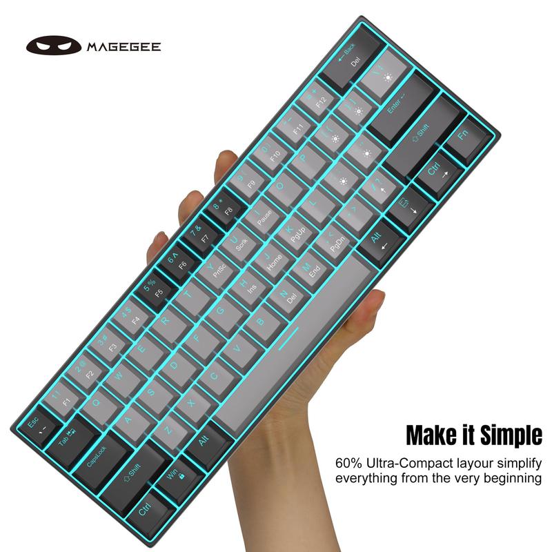 MageGee 61% mechanical keyboard Star61 gaming keyboard , PBT Keycaps ...