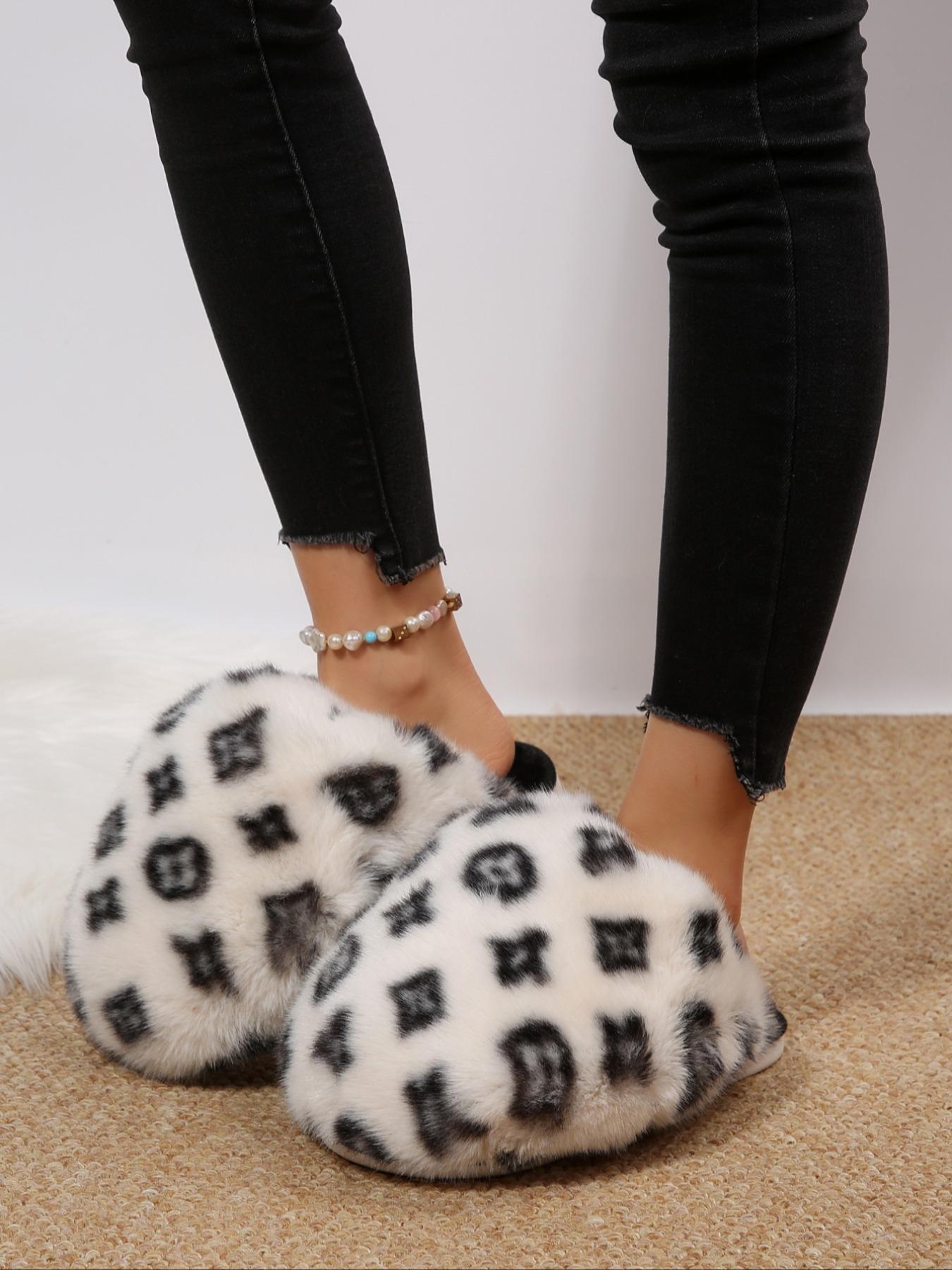 New Trendy Fluffy Sport Slippers, Valentine's Day Gift for Girls, Super ...