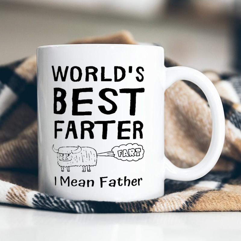 World's Best Farter I Mean Father Mug - 11oz Ceramic Coffee Tea Cup ...