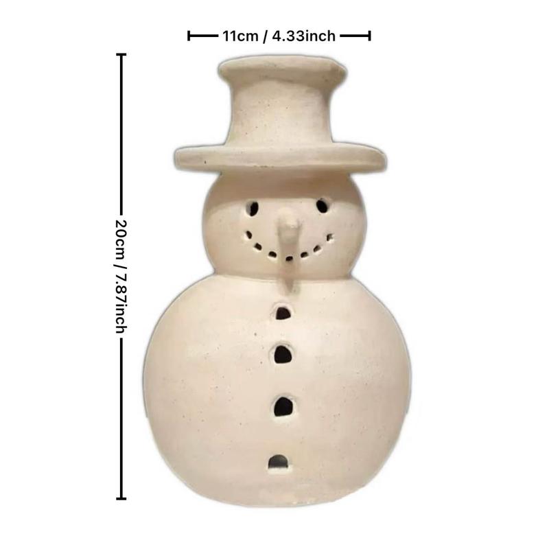 Christmas Terracotta Snowman Vintage Color Resin Figure, Resin Ornament ...