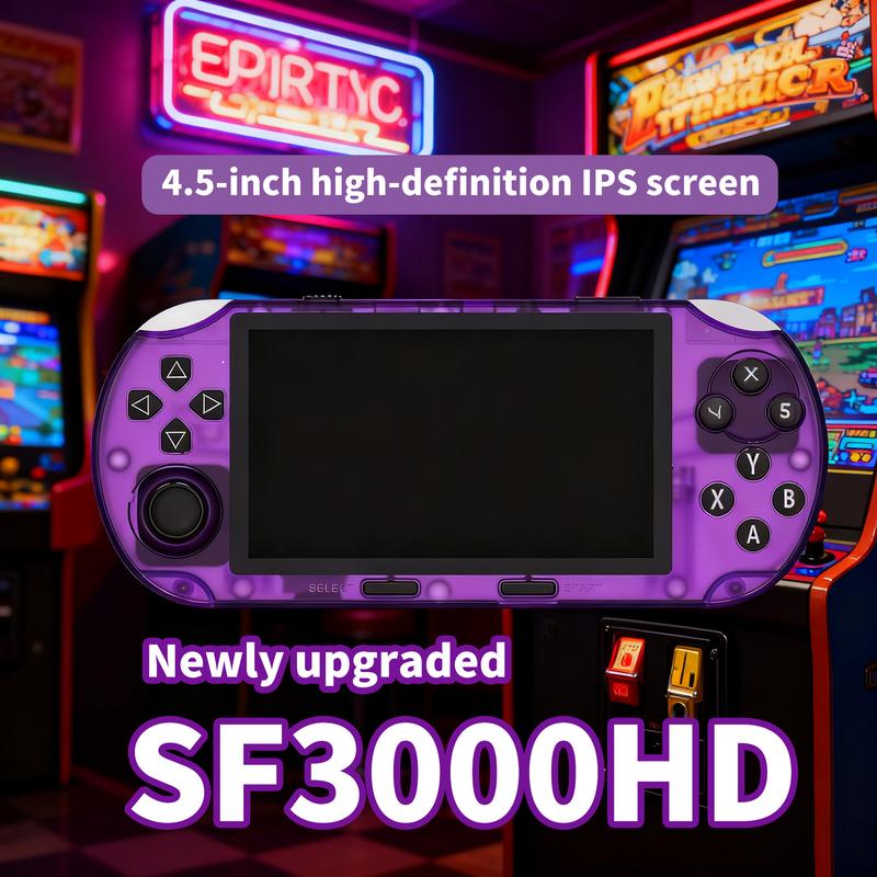 Newly upgraded SF3000HD retro handheld game console with 4.5-inch high ...