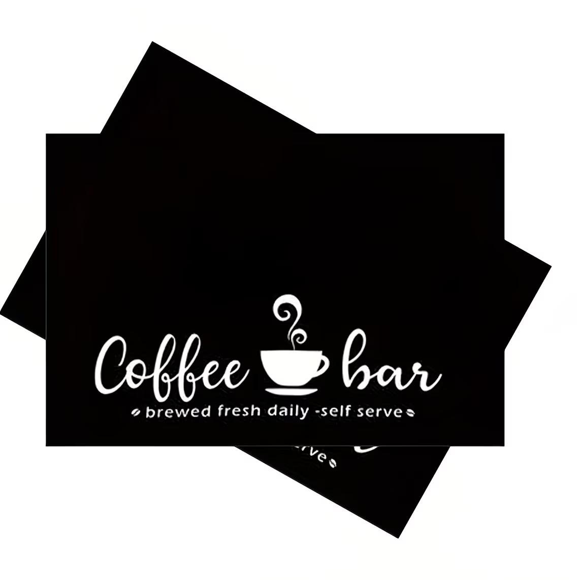 2D flat printing, 2-piece/4-piece/6-piece/8-piece black coffee bar ...