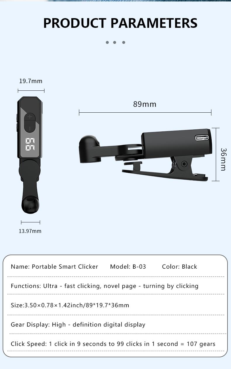 Auto Clicker for Smartphone with 180 Degree Rotating Arm USB Powered ...