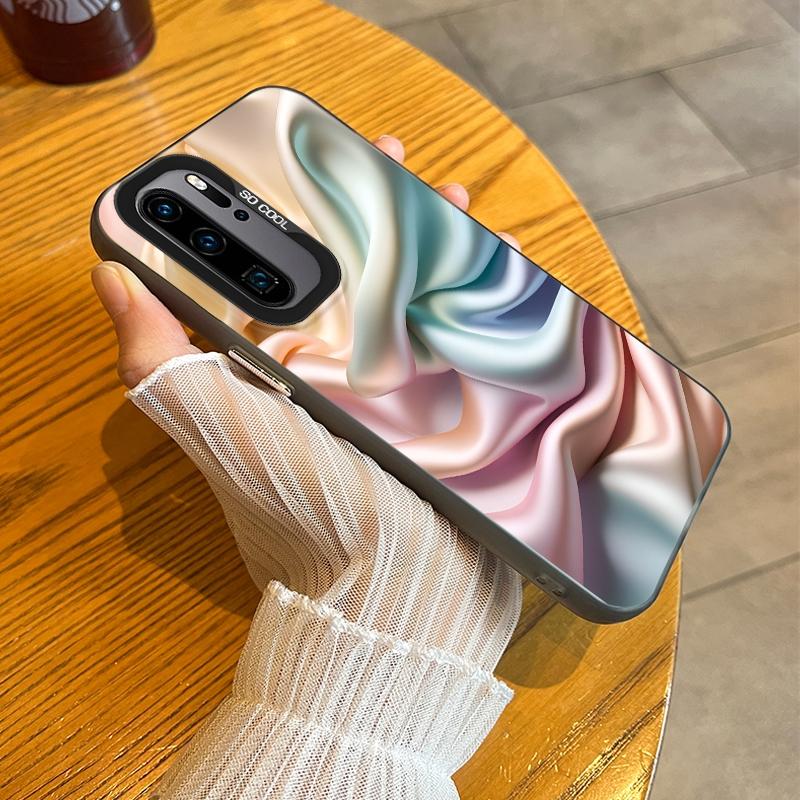 Silken Color Waves Pattern Case suitable for Huawei P30 P40 PRO NOVA 9 ...