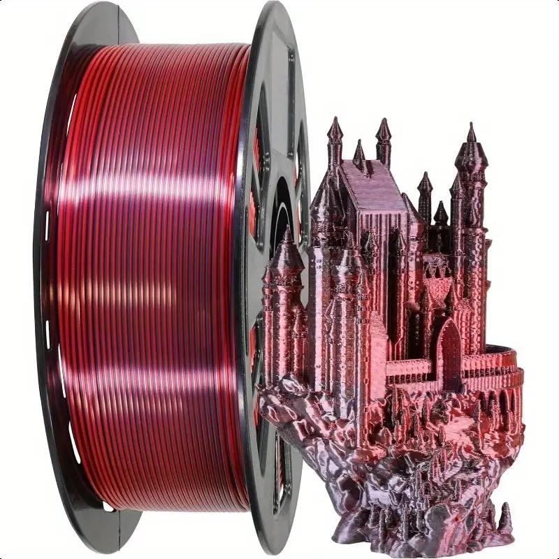 High Speed Dual Color Silk Gradient Pla Filament 1.75mm 250g Compatible ...