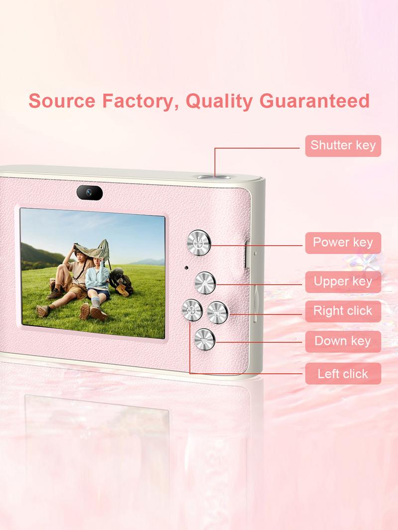 Retro HD Digital Camera with 2.4'' LCD, Rechargeable – Video Recording ...