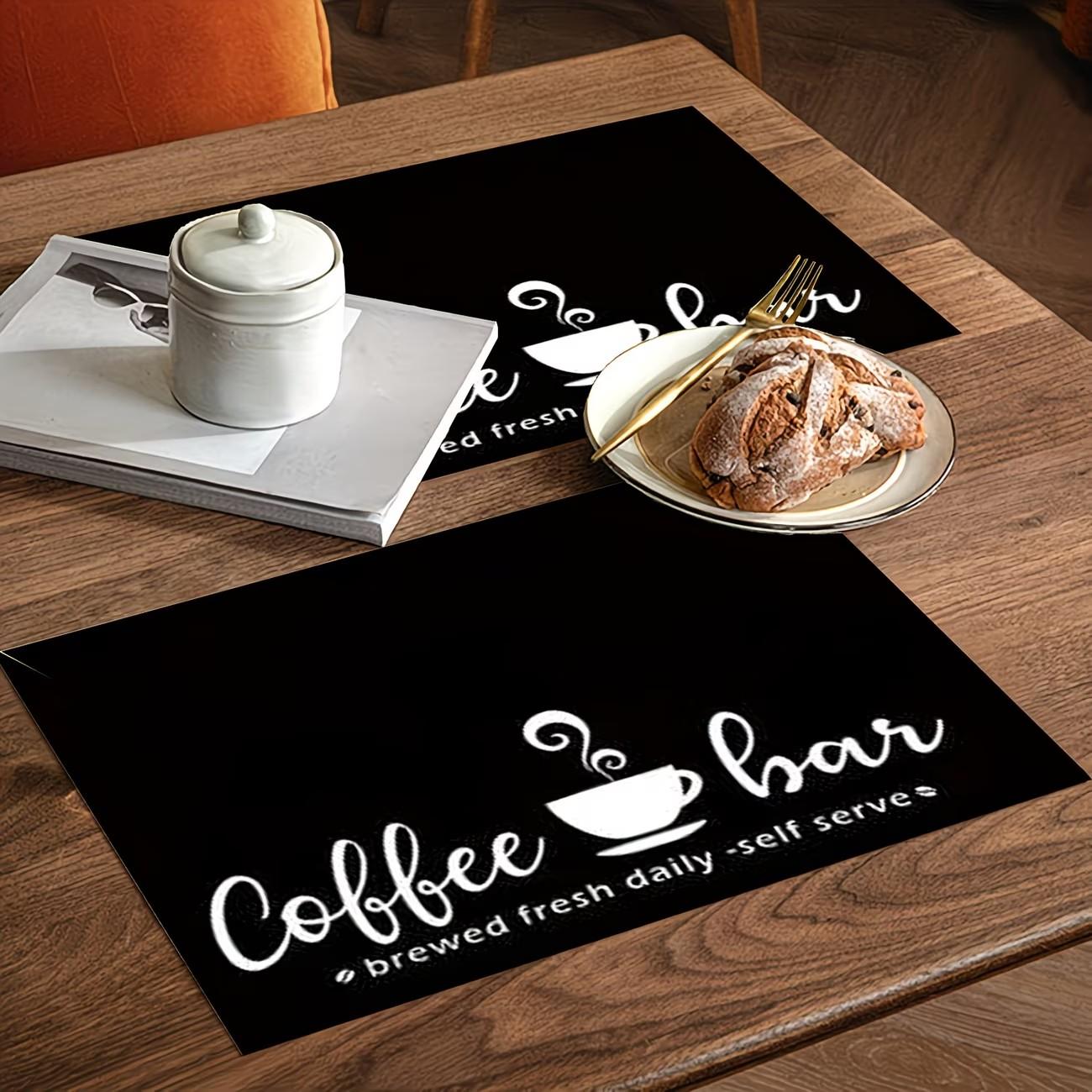 2D flat printing, 2-piece/4-piece/6-piece/8-piece black coffee bar ...
