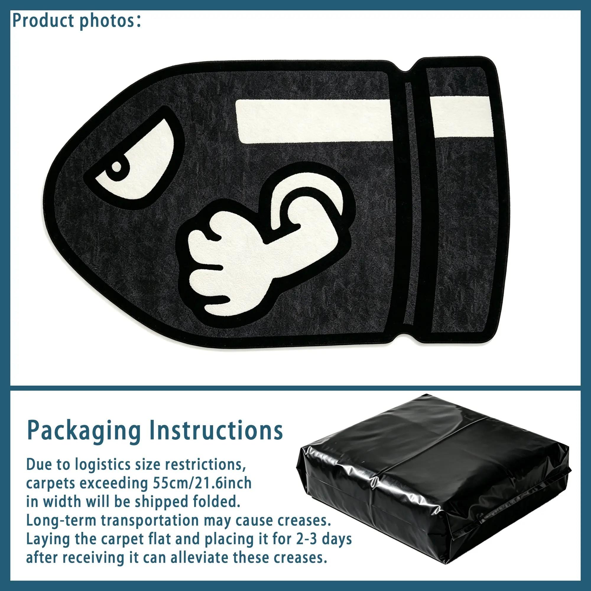 Creative Cartoon Missile Pattern Rug, Soft Comfortable Bedroom Carpet ...