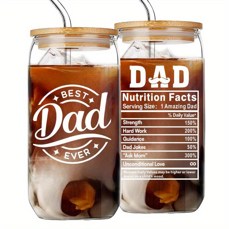 Transparent Glass Coffee Cup Gift for Dad, Birthday Present for Men ...