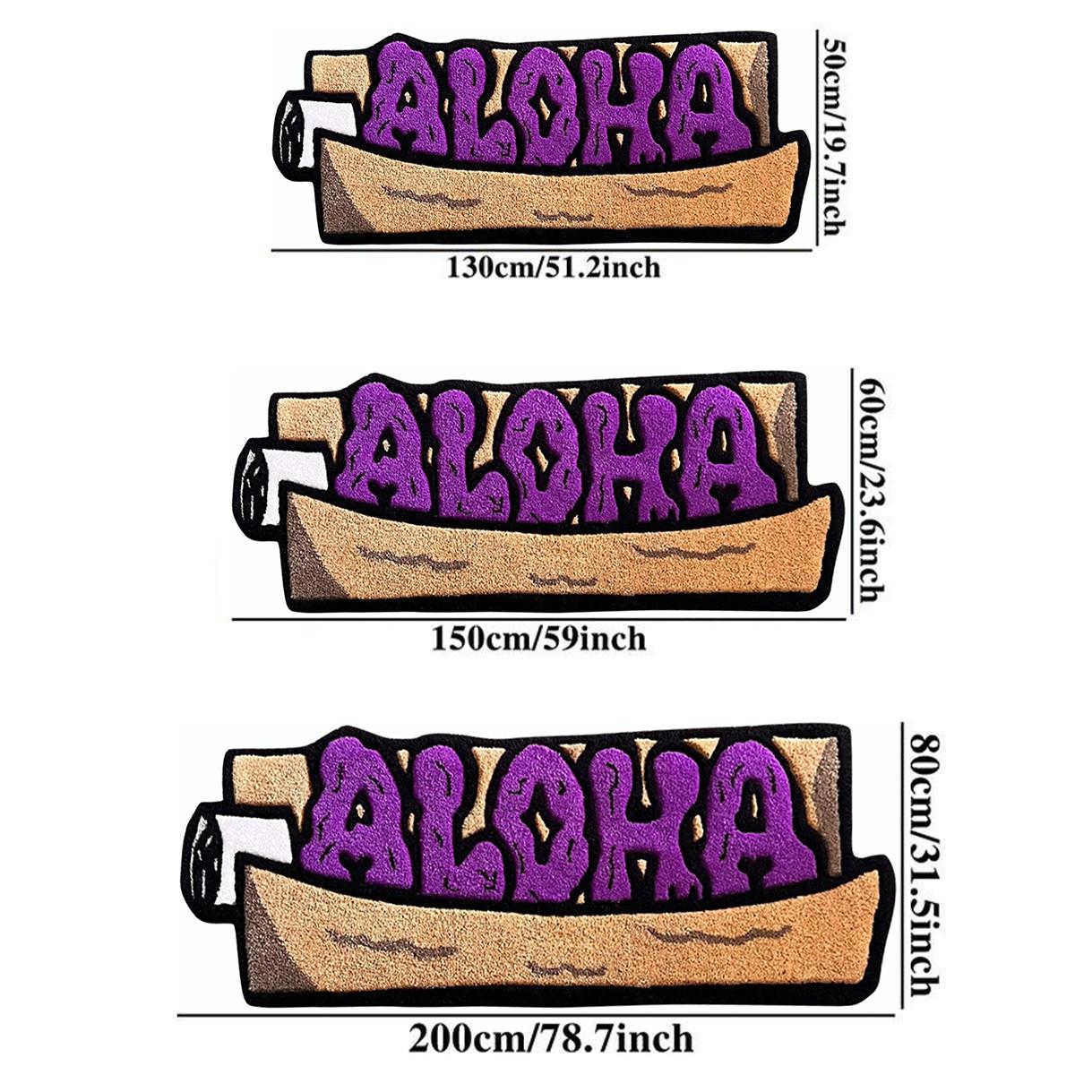 Hip-Hop Style Letter Pattern Rug, Fun Cartoon Cigarette Tip Mat ...