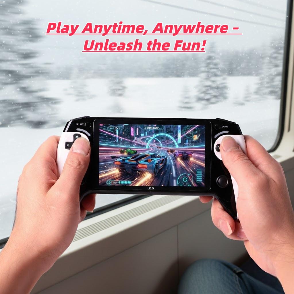 X9 Handheld Game Console with 5.5-inch Screen, Supports Emulators ...