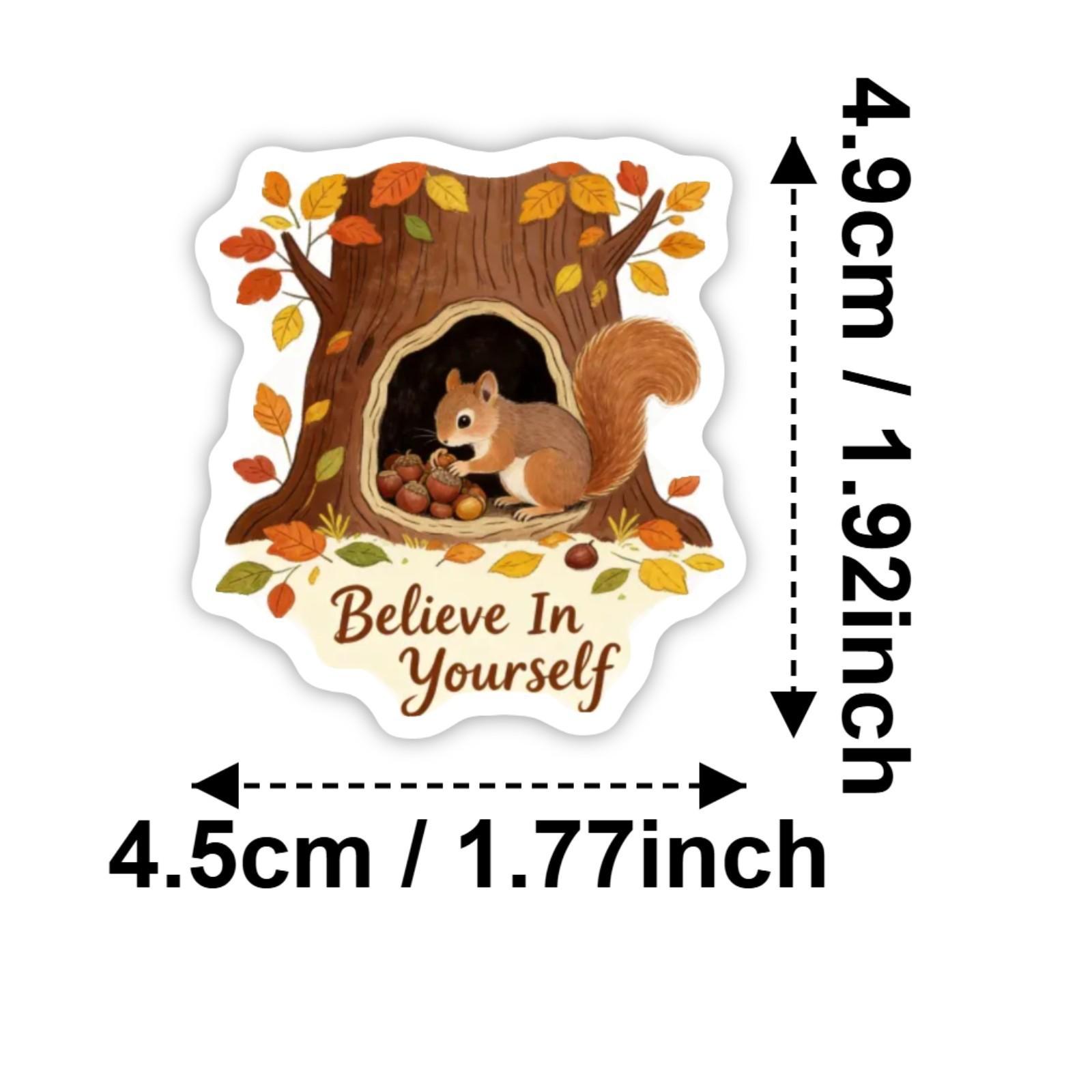 50pcs Inspirational Quotes Hand-drawn Pastoral Series Stickers, Sticker ...