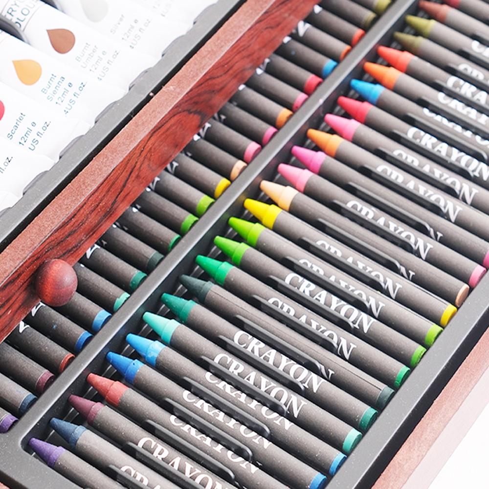 175 Piece Luxury Art Set with 2 Sketchbooks, Acrylic Paints, Crayons ...
