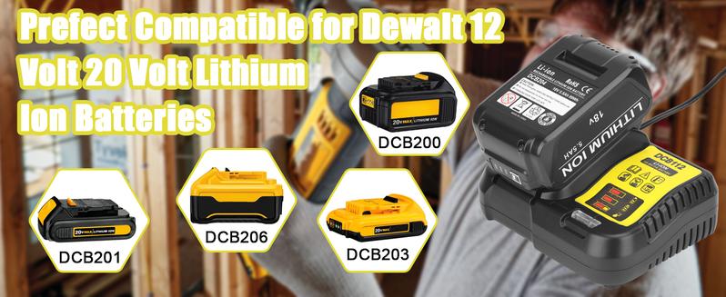 20V Charger Replace for Dewalt 20V Max Battery Charger DCB115, 101, 105 ...