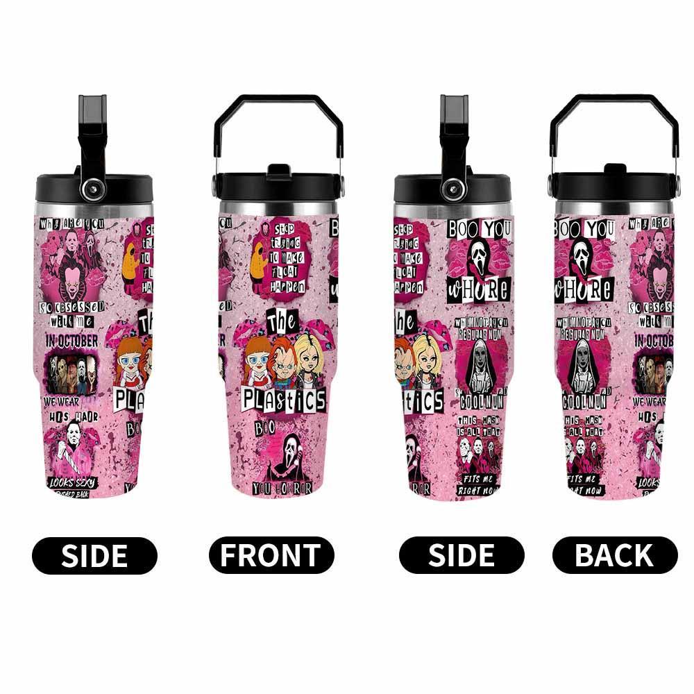 Pink Horror Movie Car Tumbler (40oz/30oz/20oz) Funny Mean Girls Parody ...