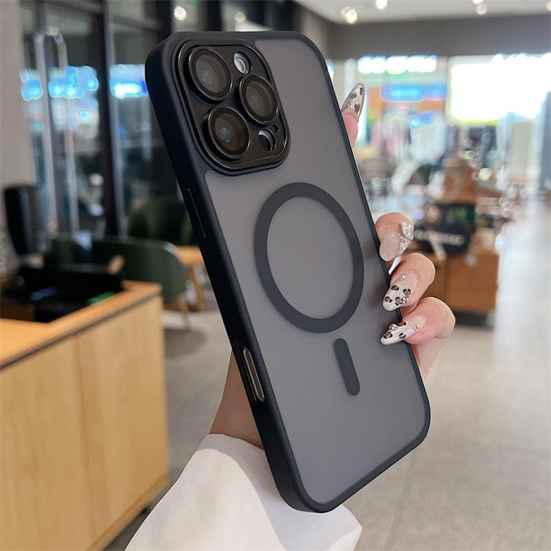 New magnetic matte texture phone case, suitable for iPhone 16/15/14/13 ...