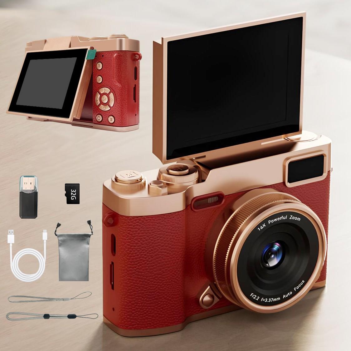 Flip Screen CCD Camera, Student Pocket Camera, Teenage Portable Camera ...