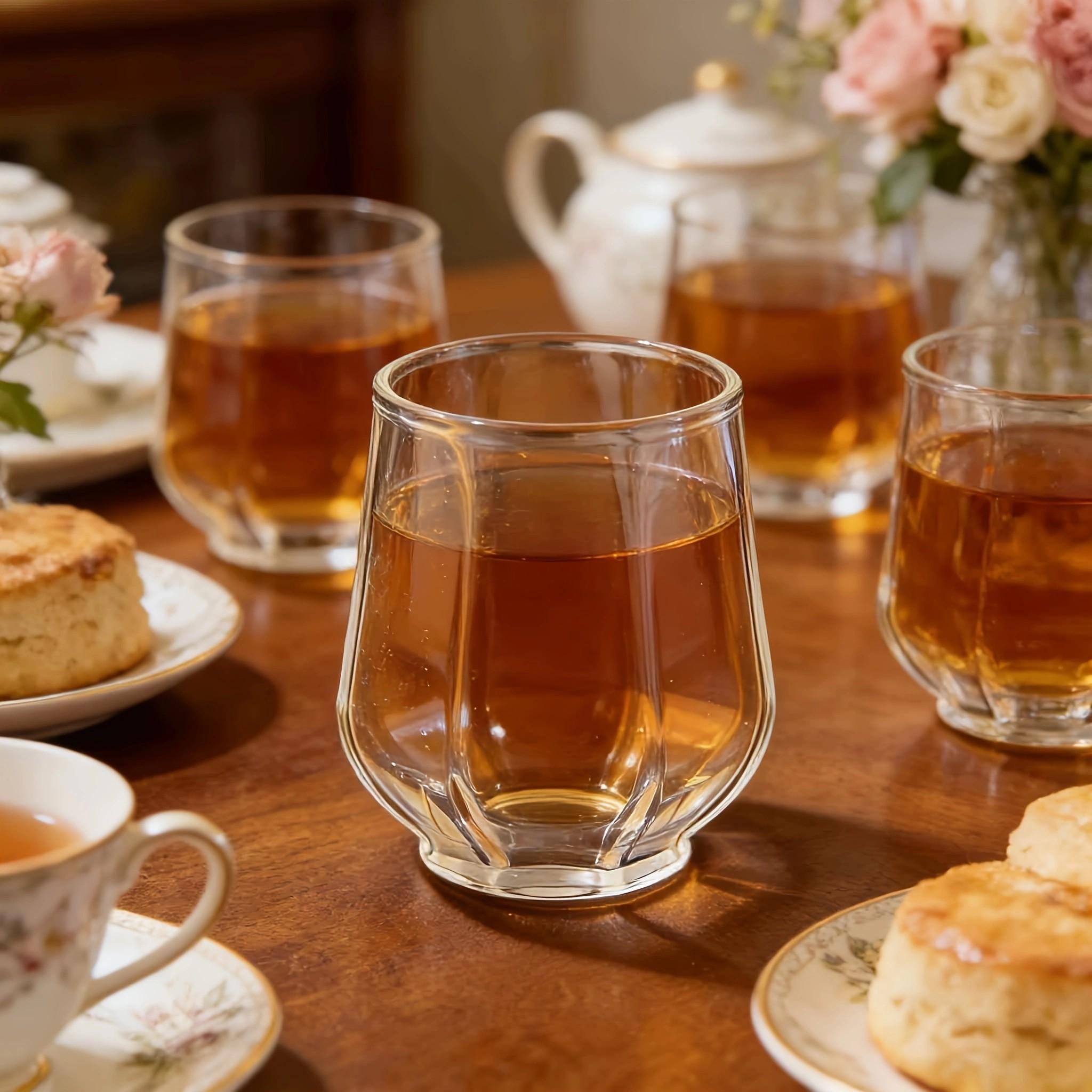 2/4/6pcs-85ML Small Glass Tumbler, Clear Whiskey Nosing Glass, Espresso ...