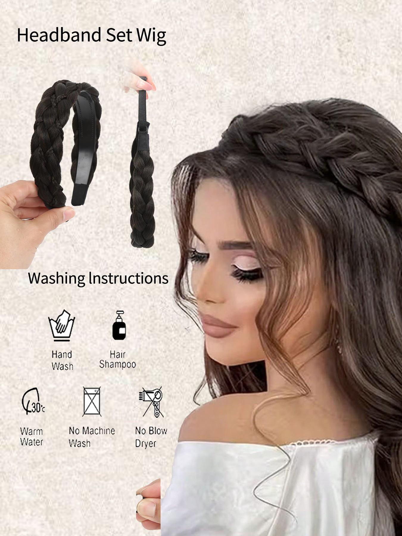 14Inch Elegant Braided Headband Set For Women Features A Braided ...