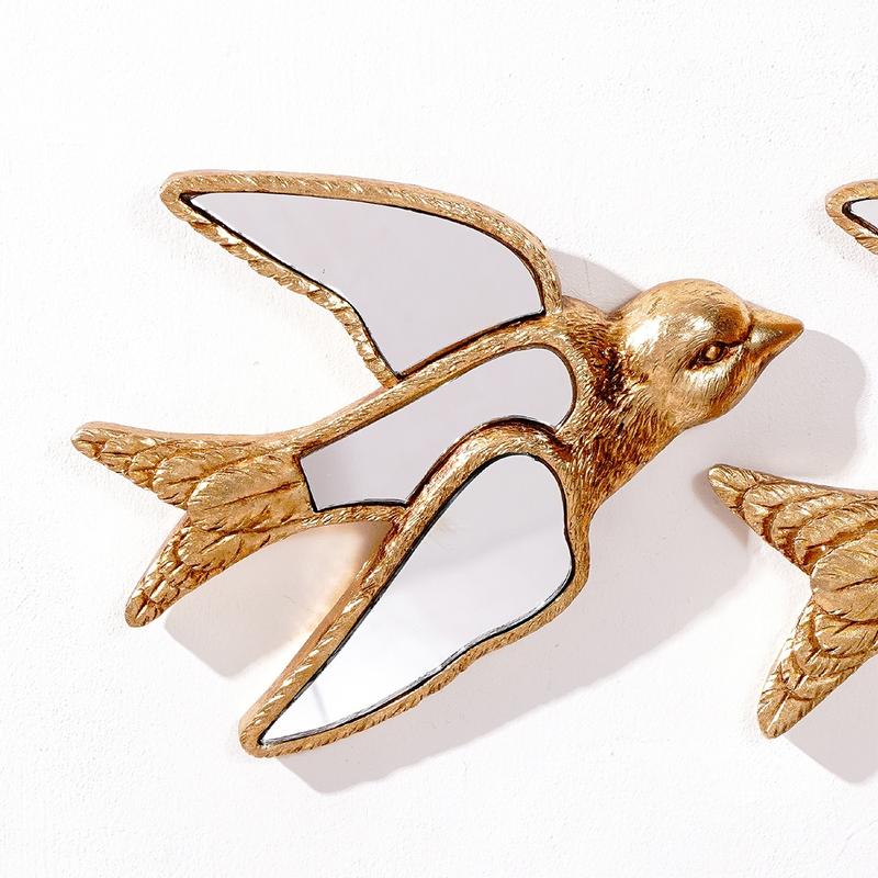Swallow Statue Home Decor Wall Hanging, Resin Material Mirror Surface ...