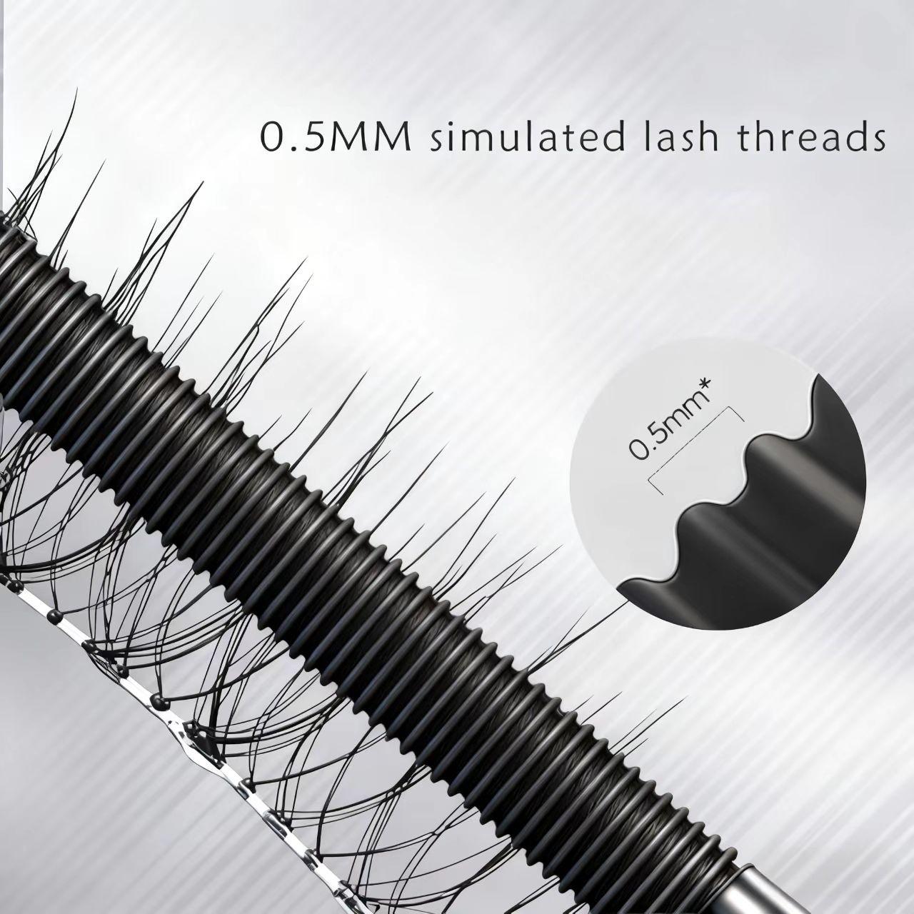 2-Color Waterproof Mascara, Sweatproof Formula, Enhances Density and ...