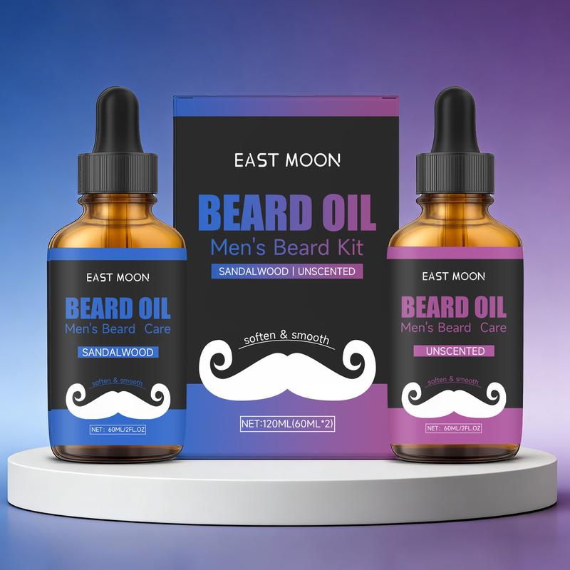Two-Piece Beard Oil Set, Gentle Nourishing, Lightweight Texture ...