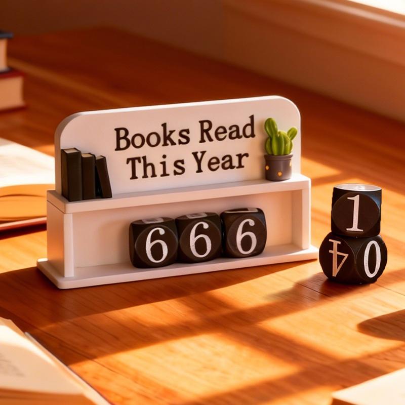 Back-To-School 3D Book Reading Count Display, Literary Accessories ...