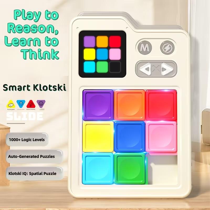 Electronic Klotski Puzzle Toy for Kids, Interactive Game Board with ...