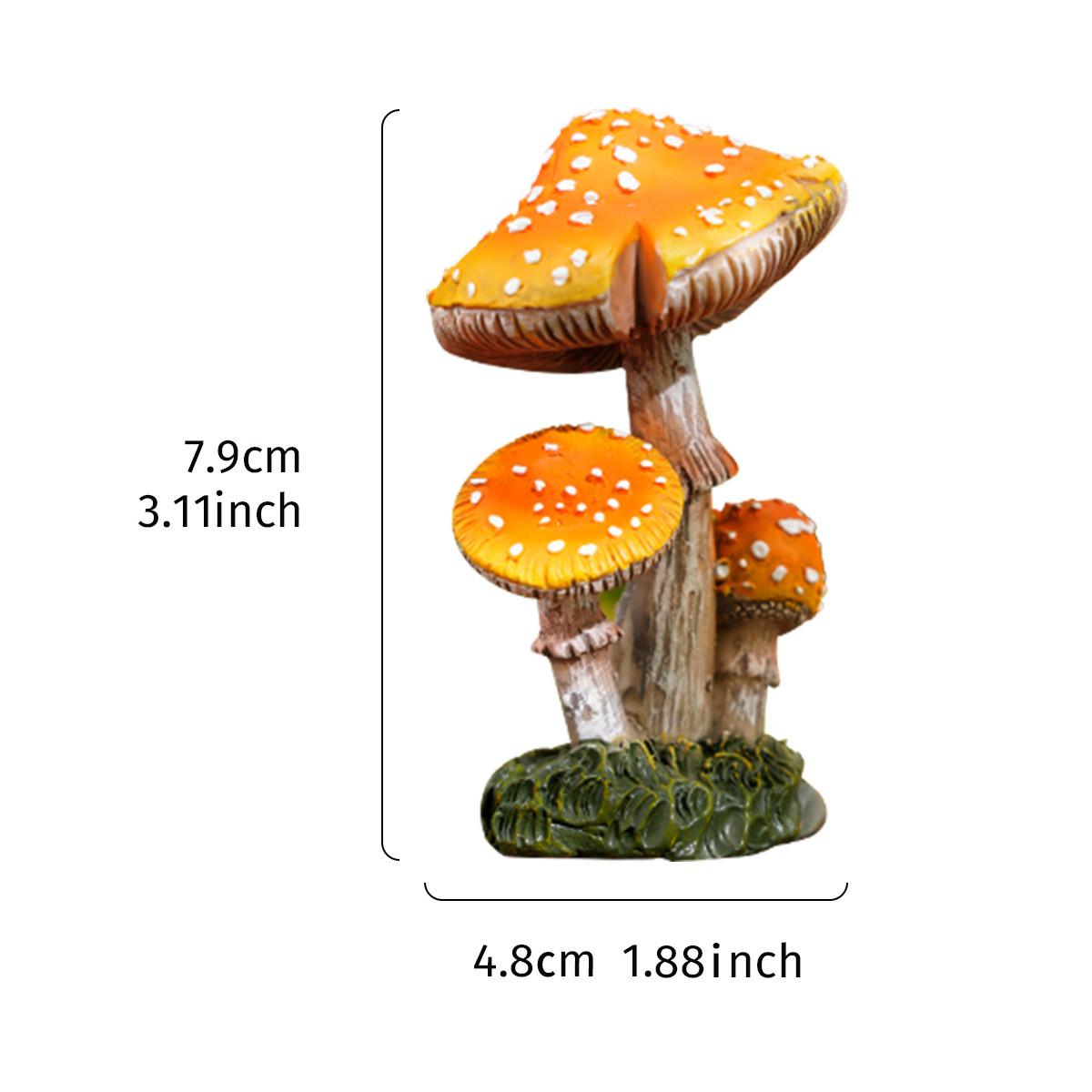 Whimsical Colorful Mushroom Garden Statues | Fairy Tale Outdoor Decor ...