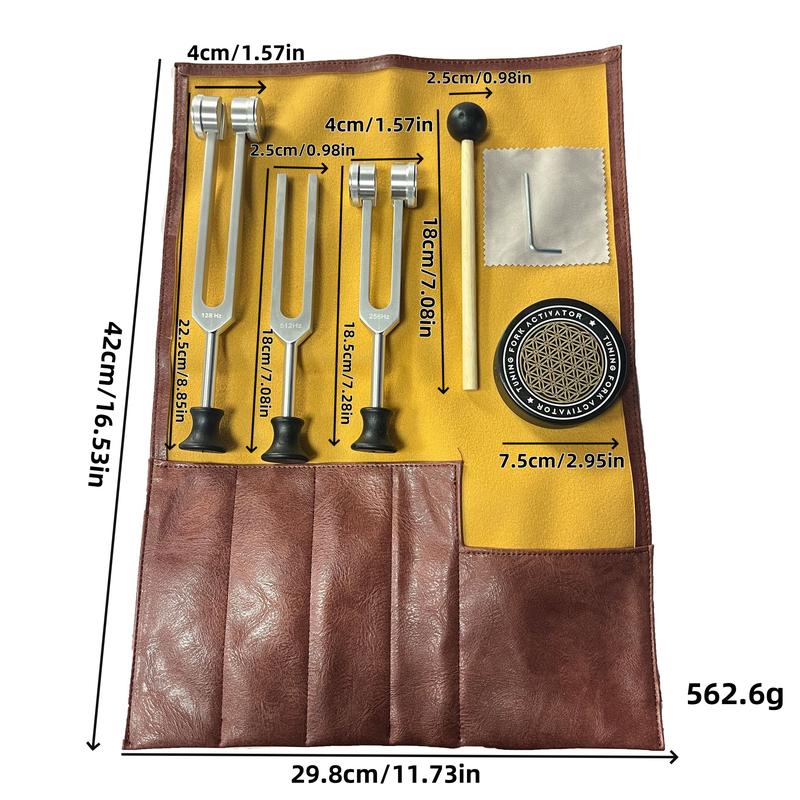 Aluminum Tuning Fork Set, 1 Set Including 128Hz 528Hz 512Hz 256Hz Forks ...