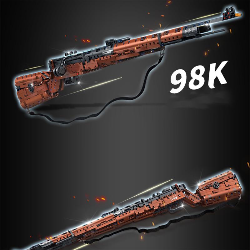 1000PCS building Block 98k sniper rifle, a high-tech adult high ...