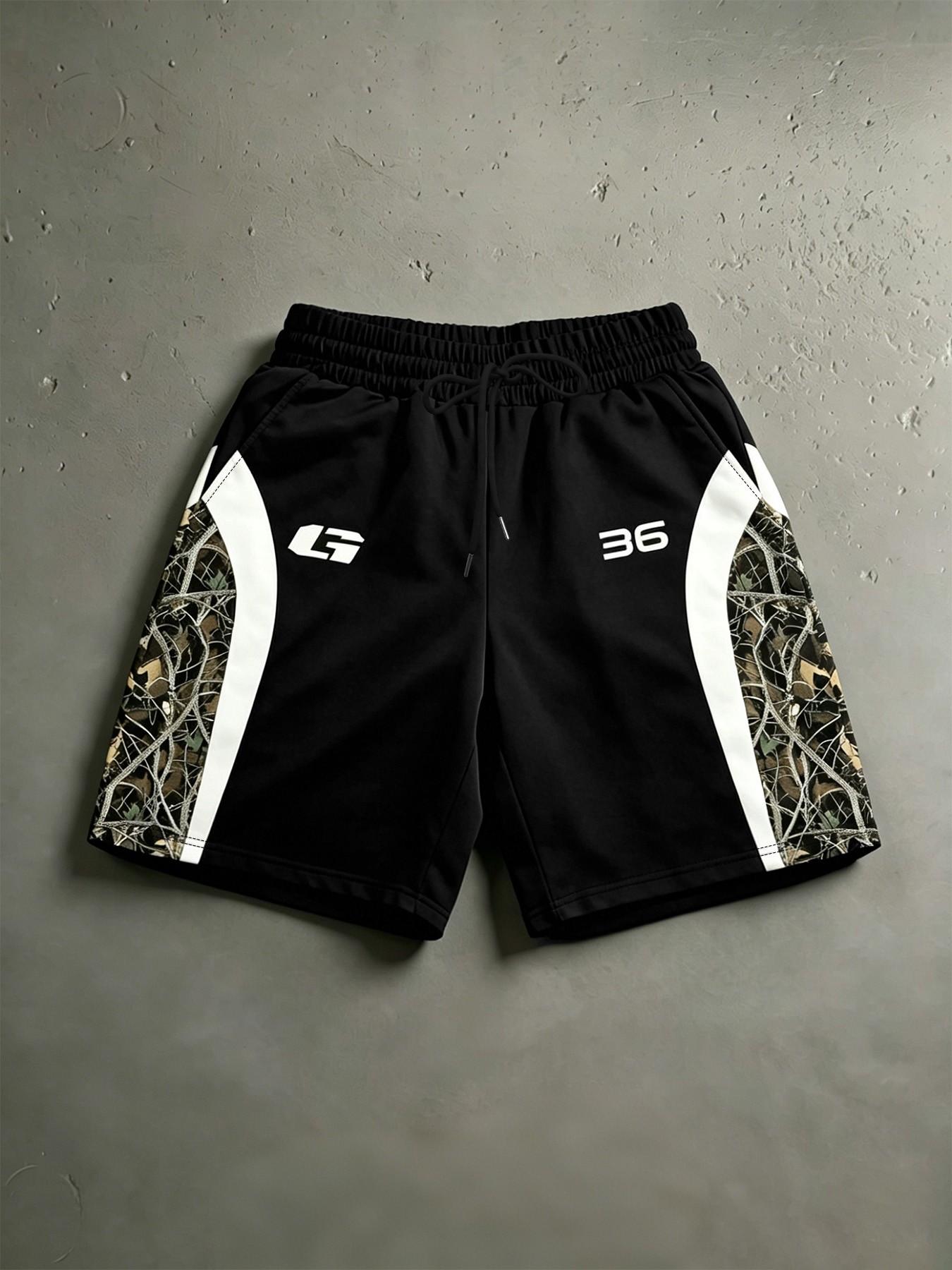 2026 Trend Men's Quick Dry Camouflage Athletic Shorts - Camo Tree Print ...