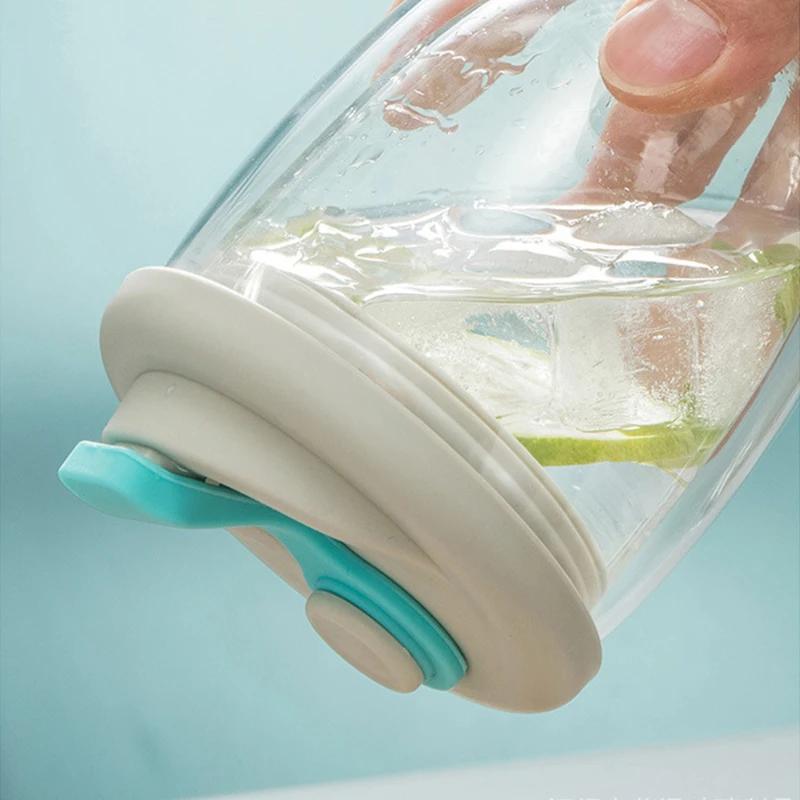 Glass Cup Double Wall With Leak-Proof Lid Transparent Insulated Coffee ...