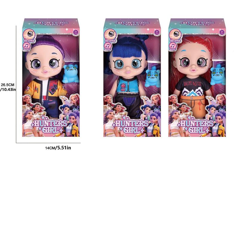 Music Theme Song 5D Eyes K-Pop Hunter Girl Group 10 Inch 13 Inch 5 ...